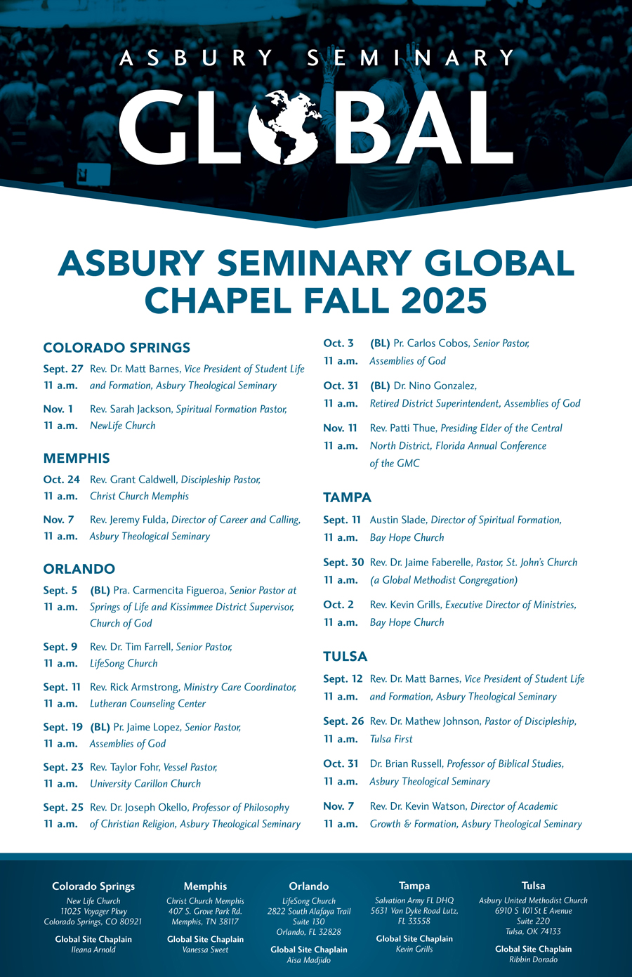 Extension Sites - Asbury Theological Seminary - Asbury Theological Seminary